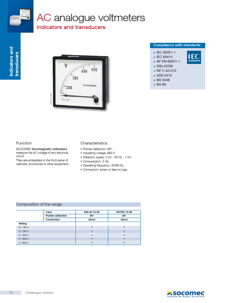Ac Voltmeters - Catalogue - Pages - 2020 01 - DCG - en | PDF ...