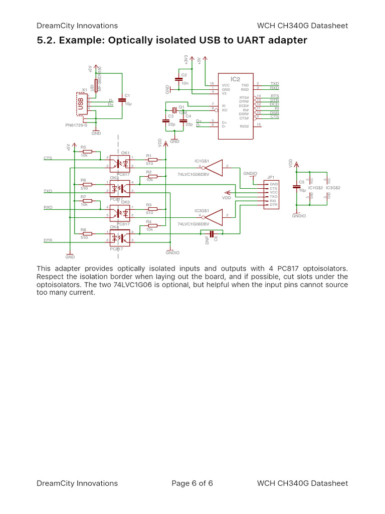 Pages From Ch340g-Datasheet-34852 | PDF | Electronics