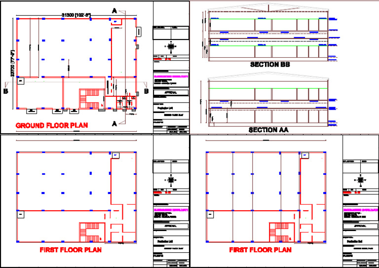 Plan & Section Dhamnod | PDF