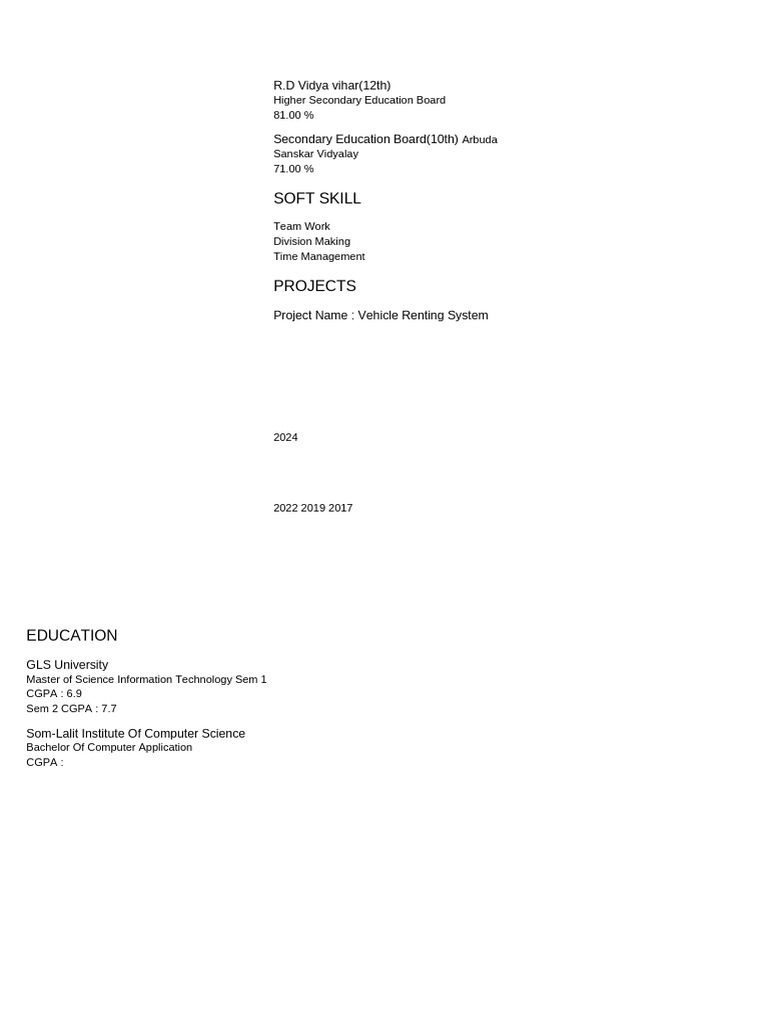 Prachikhatri - Resume - Prachi Khatri | PDF