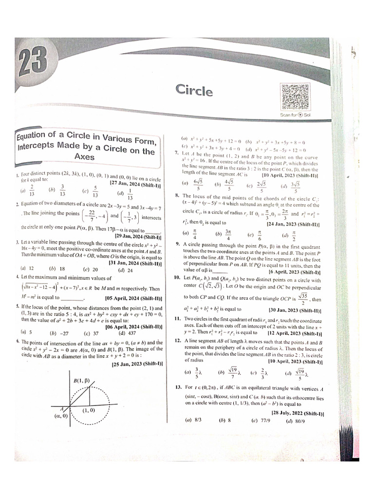 PW Maths 6 Years PYQ Book-456-463 | PDF