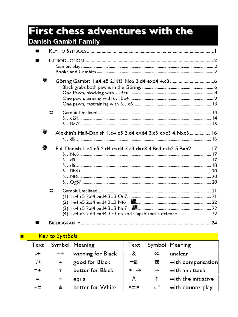Danish (1) | PDF | Chess Openings | Chess Theory