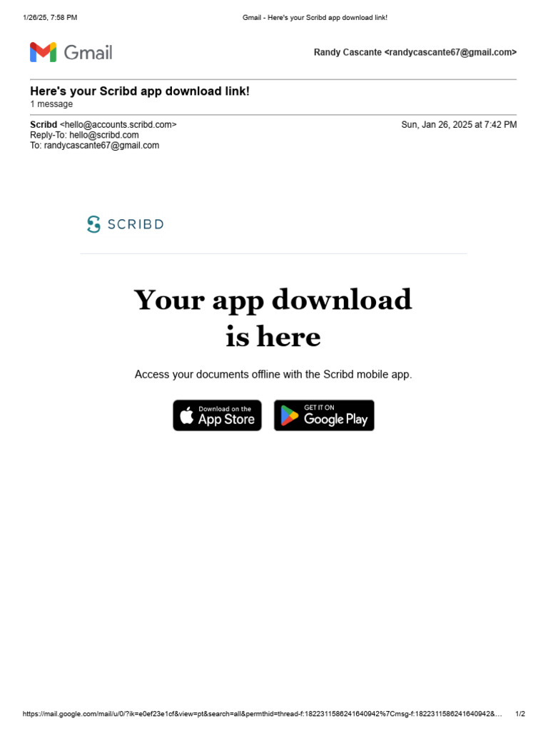 Here's Your Scribd App Download Link! | PDF