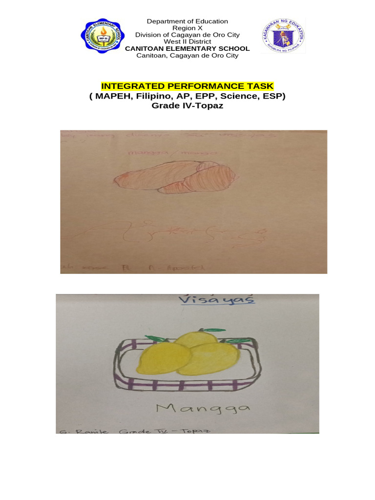 Grade IV Integrated Performance Tasks | PDF
