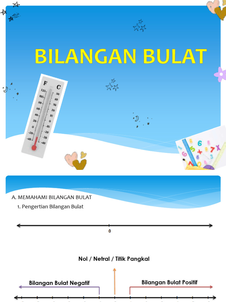 Memahami Bilangan Bulat dan Contohnya | PDF