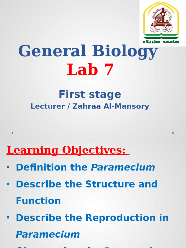 Paramecium Structure and Reproduction Guide | PDF | Protozoa | Biology