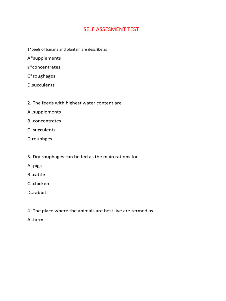 Wilson Sakyi Assignment | PDF | Fodder | Animal Feed