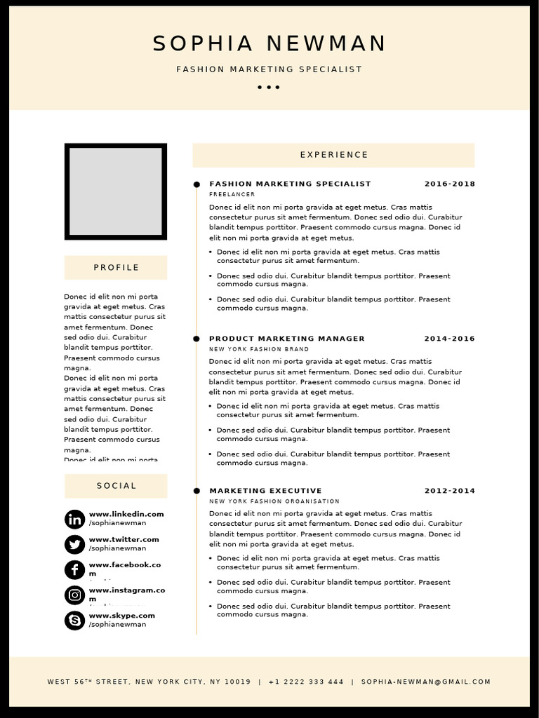 Classic Resume A4 Resume | PDF