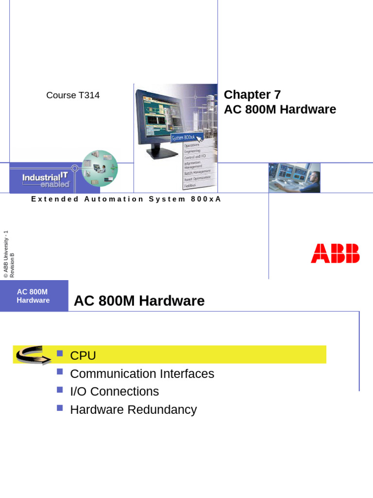 AC 800M Hardware Overview and Redundancy | PDF | Input/Output | Duplex ...