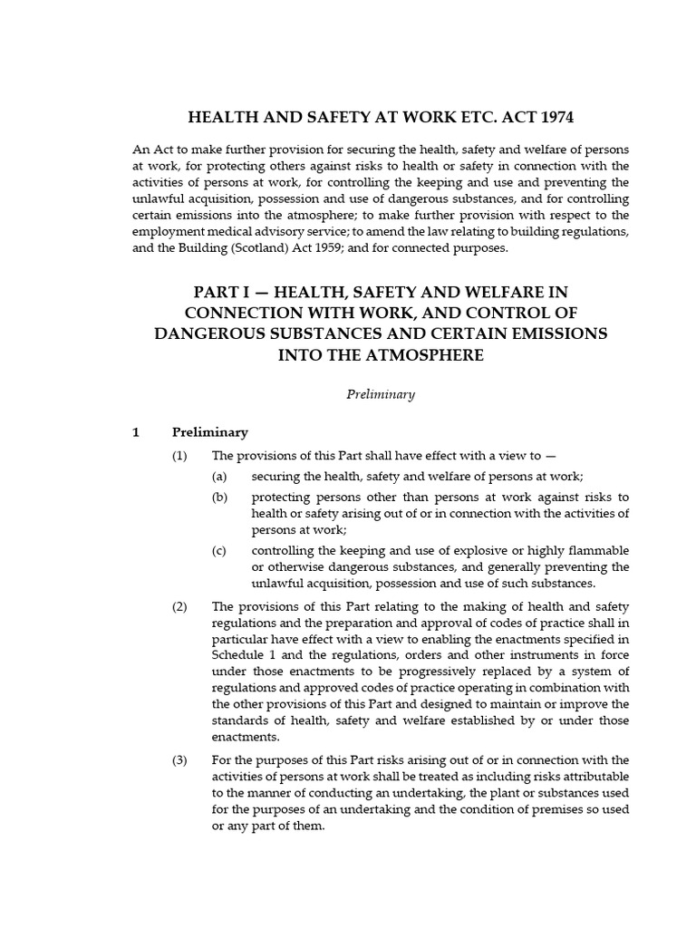 Work and Safety Act 1974 | PDF | Employment | Tribunal
