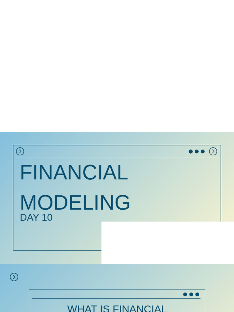 Financial Modeling | PDF