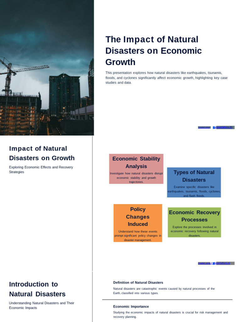Economic Growth and Natural Disasters | PDF | Natural Disasters ...