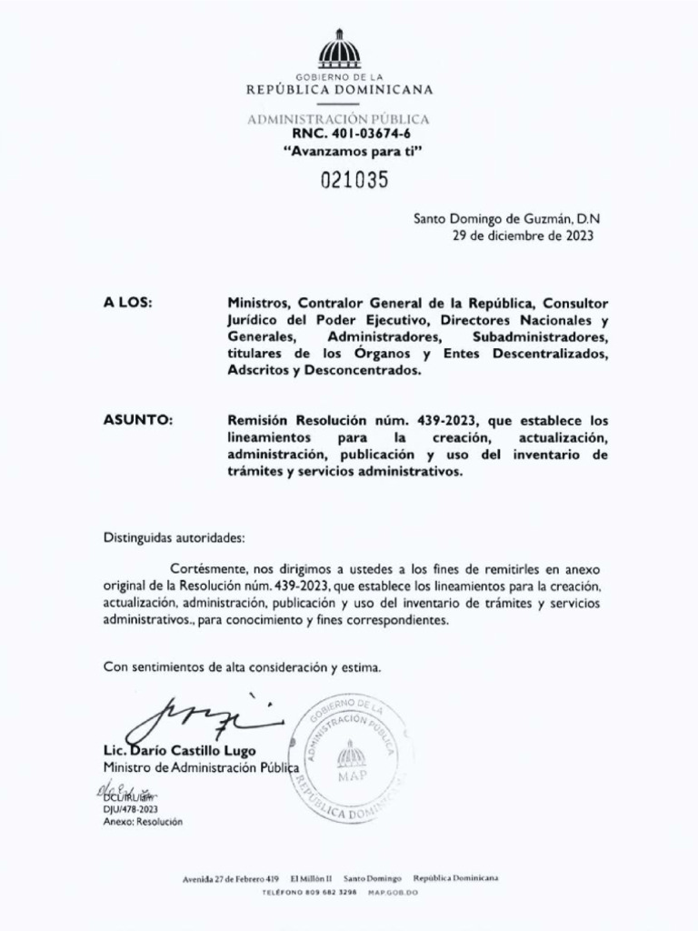Lineamientos para Inventario de Trámites | PDF | Administración Pública ...
