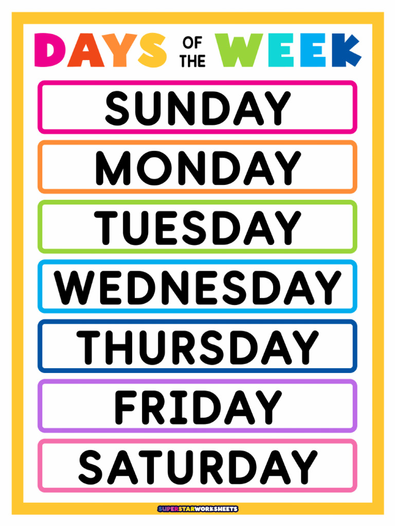 Daysofthe Week | PDF