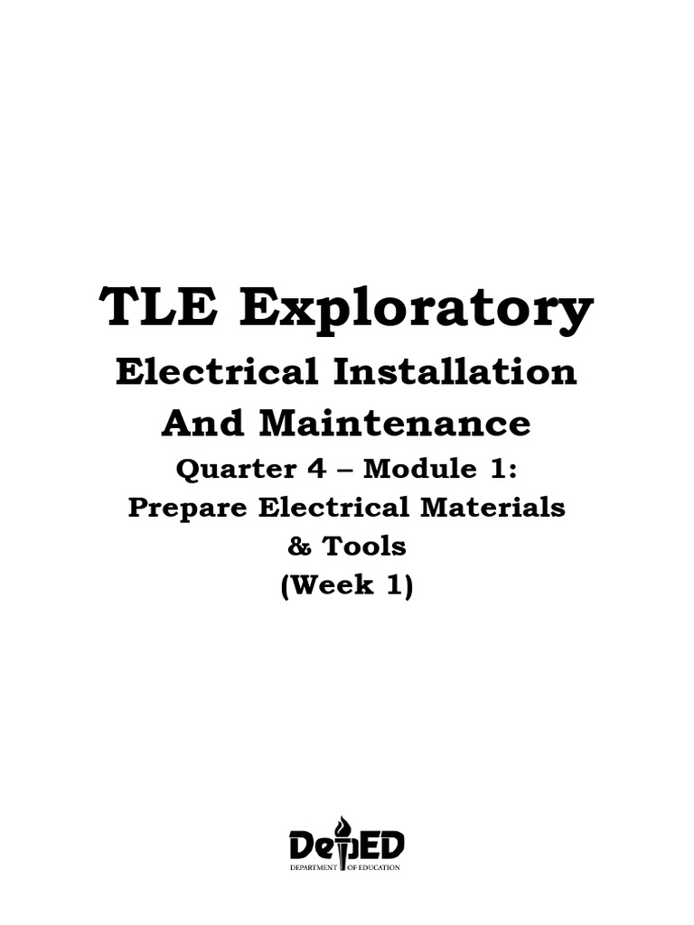 Electrical Tools and Materials Guide | PDF | Electrical Connector ...
