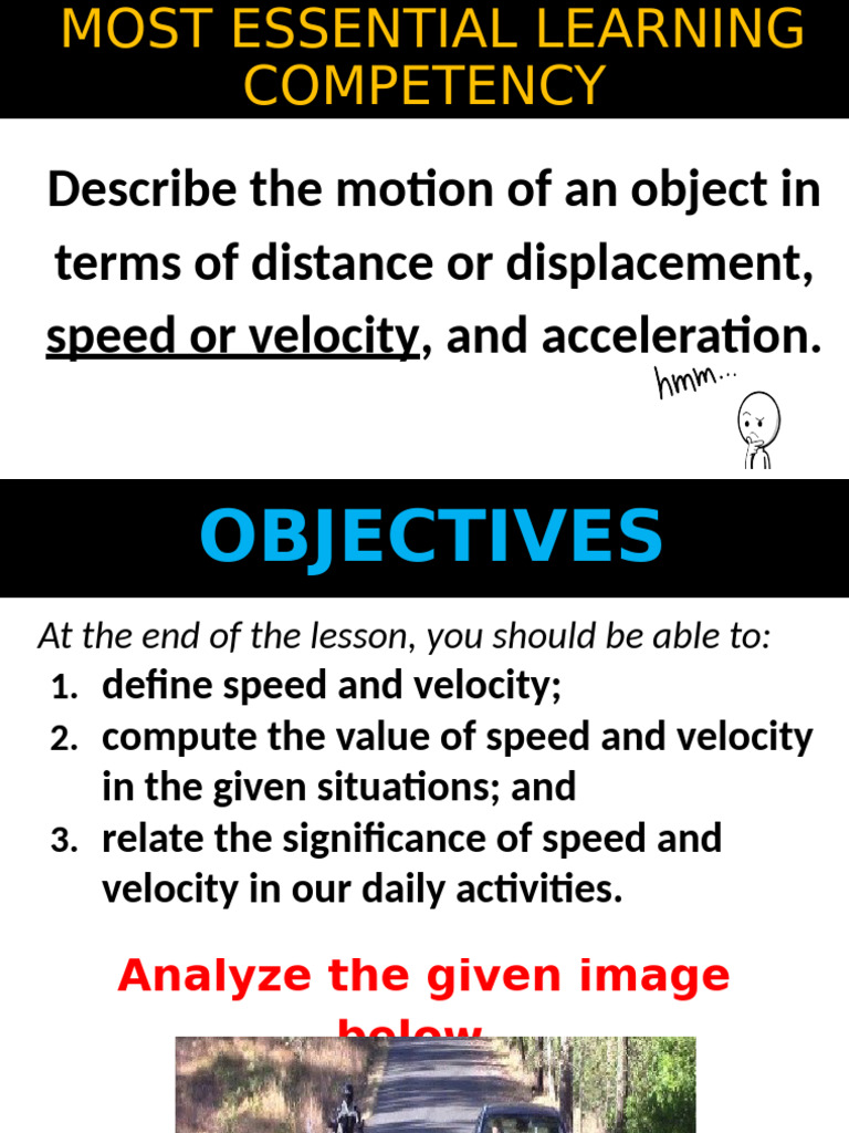 Speed and Velocity | PDF | Speed | Velocity