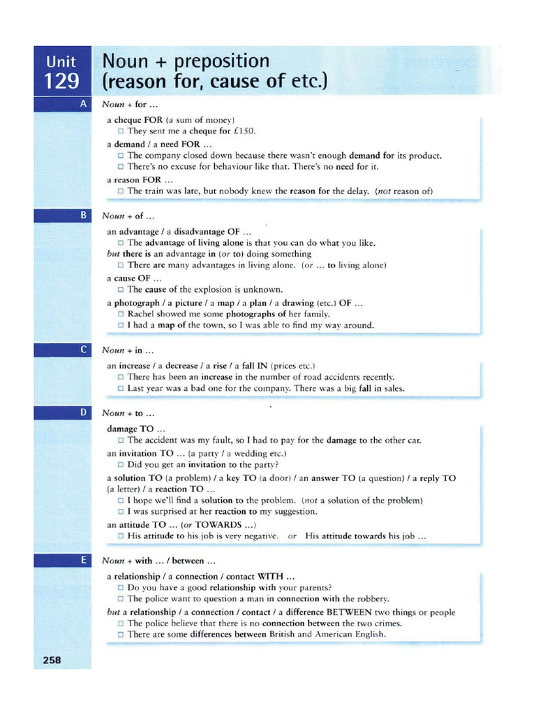 First Nouns+Adj+Prep | PDF