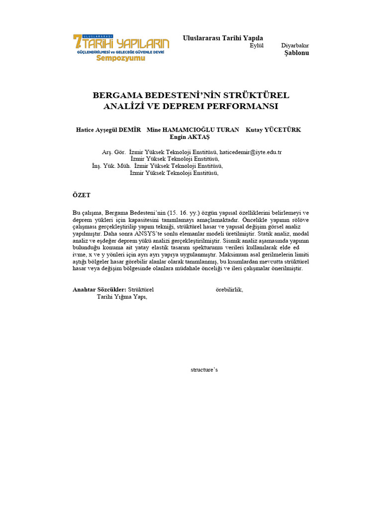 2024 Demir Turan Yuceturk Aktas Bedesten | PDF