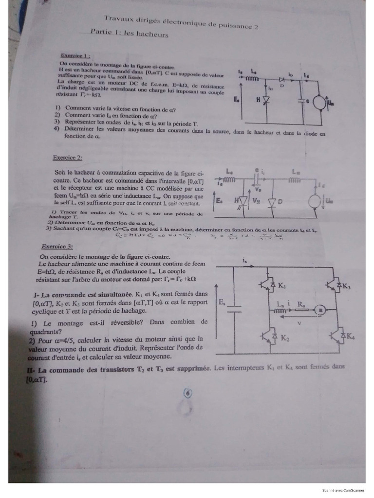 TD Électronique de Puissance | PDF