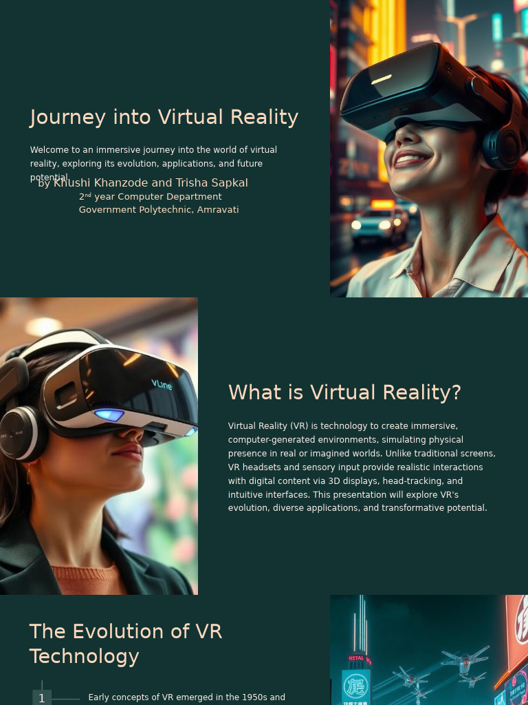 virtual_reality_ppt | PDF | Virtual Reality | Cyberpunk Themes
