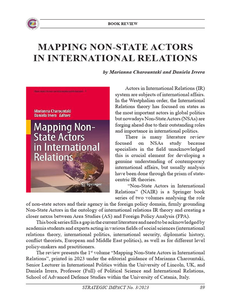 89 93 BOOK+REVIEW Mapping+Non+Statae+Actors ATANASIU | PDF ...