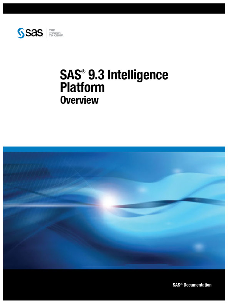 1. SAS® Intelligence Platform Overview | PDF | Sas (Software) | Databases