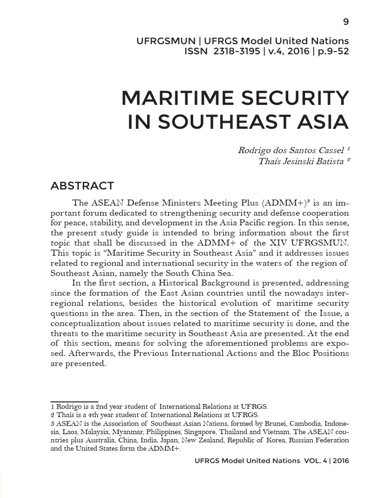 ASEAN Maritime Security Guide | PDF | Empire Of Japan | Southeast Asia