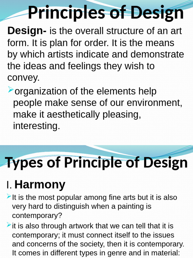 Principles of Design Explained | PDF | The Arts