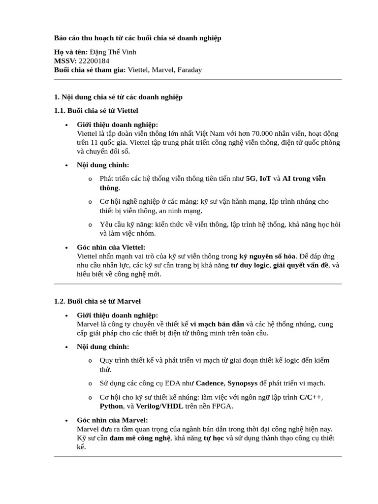 Bao Cao Thu Hoach | PDF
