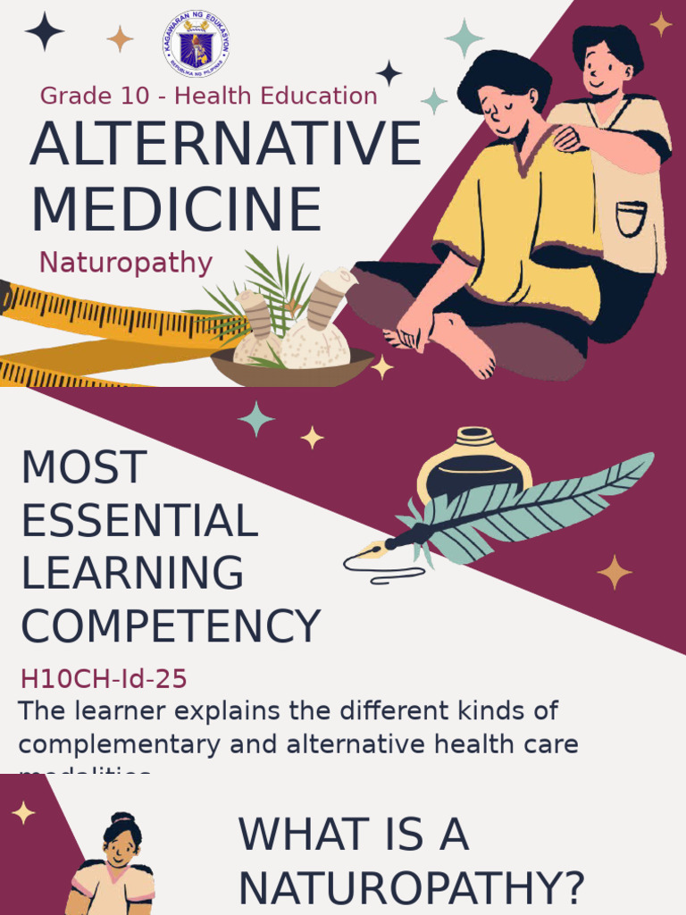 NATUROPATHY-ALTERNATIVE-MEDICINE | PDF | Acupuncture | Massage