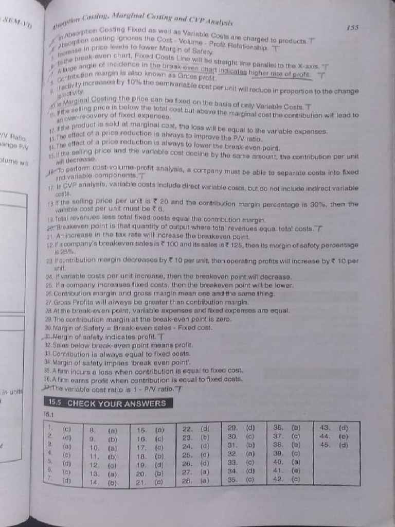 Costing MCQ TYBAF | PDF