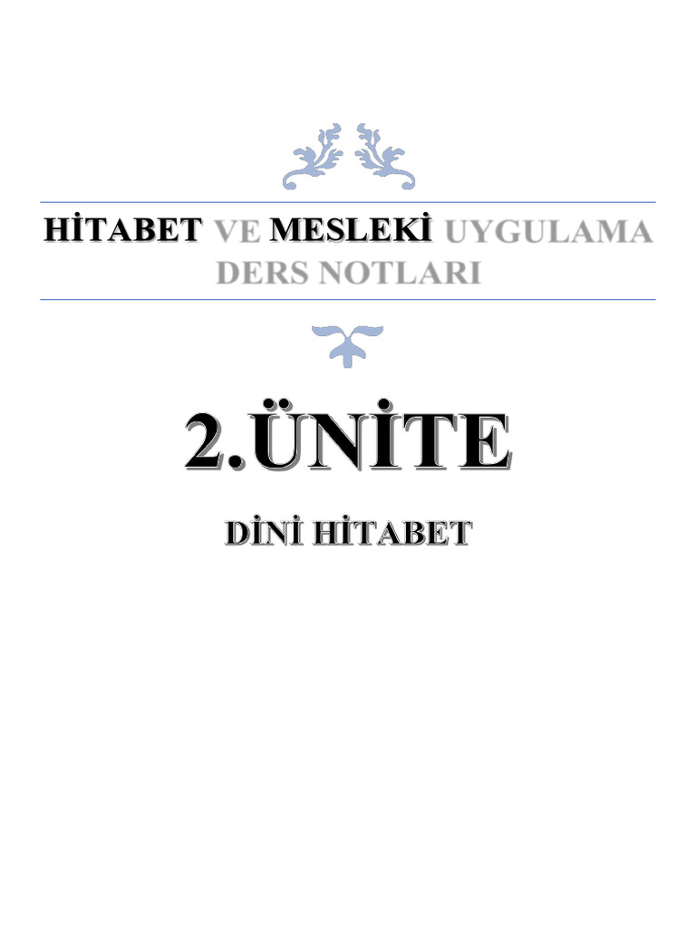 11.-Sınıf-Hitabet-ve-Mesleki-Uygulama - 2.ünite | PDF