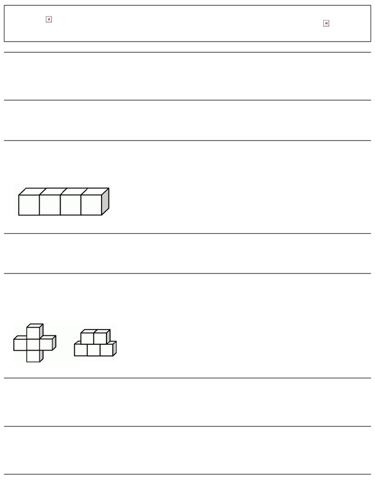 Class 8 Geometry Revision Worksheet | PDF | Volume | Length