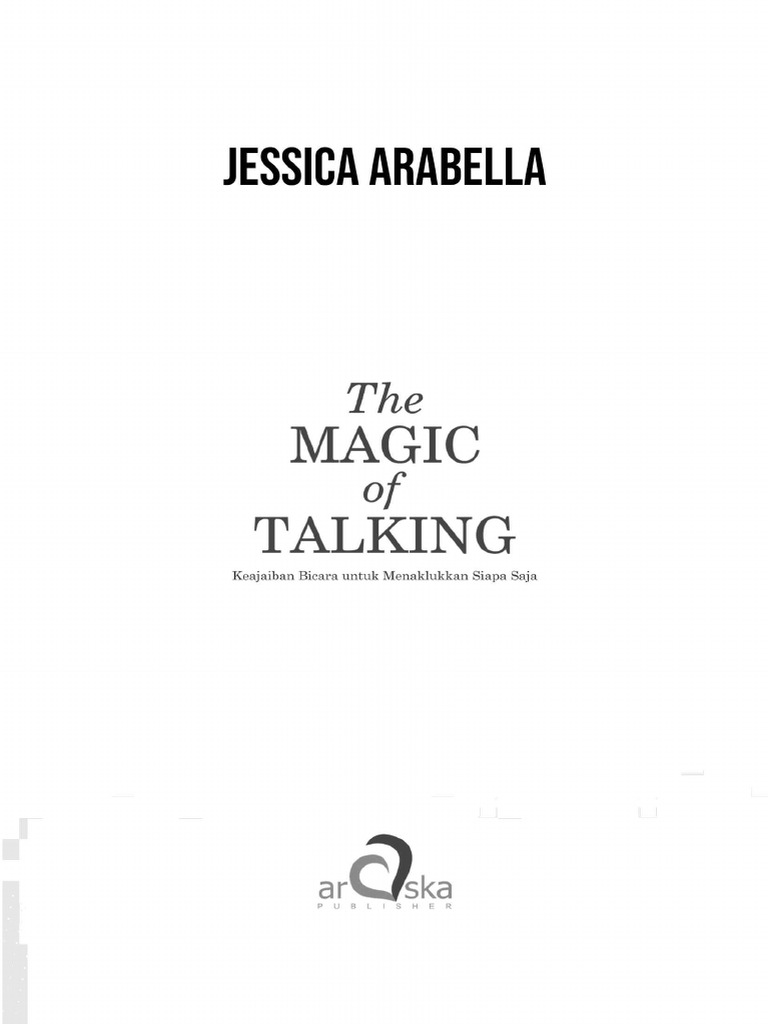 Jessica Arabella - The MAGIC of TALKING Keajaiban Bicara Untuk ...