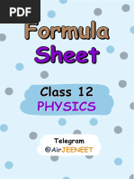 General Physics II Equation Sheet | PDF | Capacitor | Electromagnetic Induction