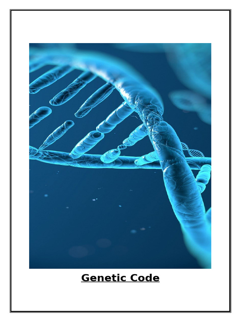 Genetic Code Bio Project | PDF | Genetic Code | Translation (Biology)