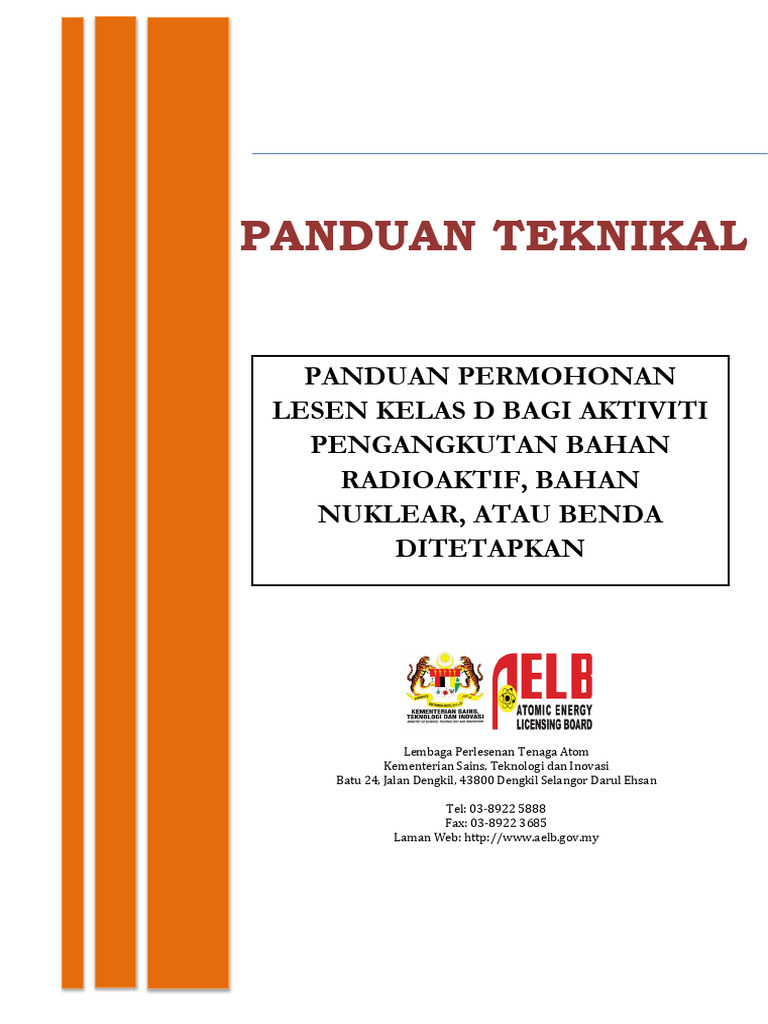 LEM-TEK-1-Bahagian I - Panduan Permohonan Lesen Kelas D Bagi Aktiviti ...