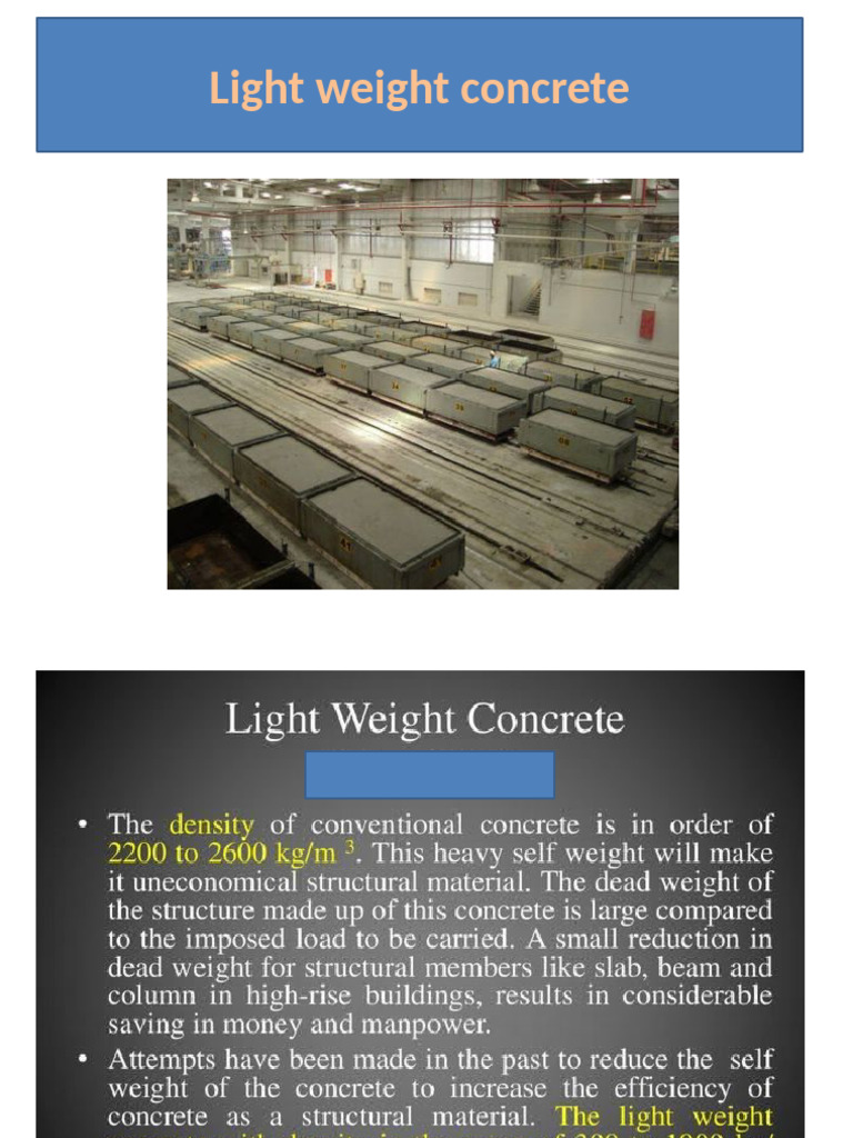 Light Weight Concrete | PDF