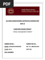IP Project Class 12 Hotel Management CBSE | PDF | Comma Separated Values | Computing