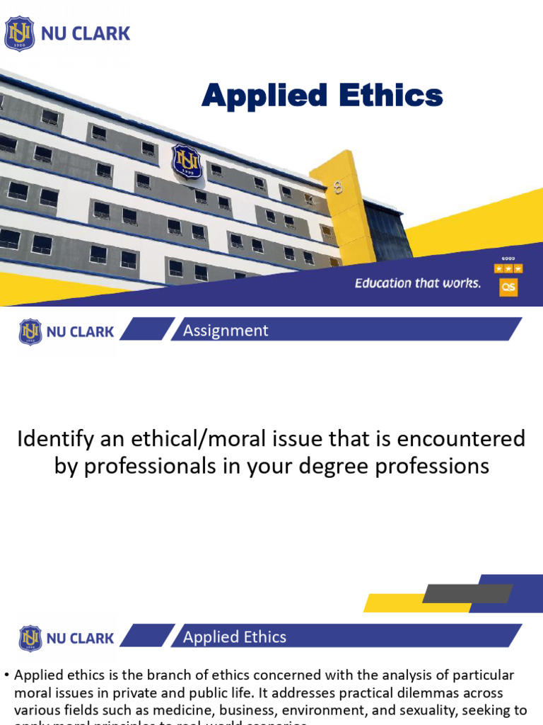 ETHICS PPT04 Applied Ethics | PDF | Medical Ethics | Bioethics