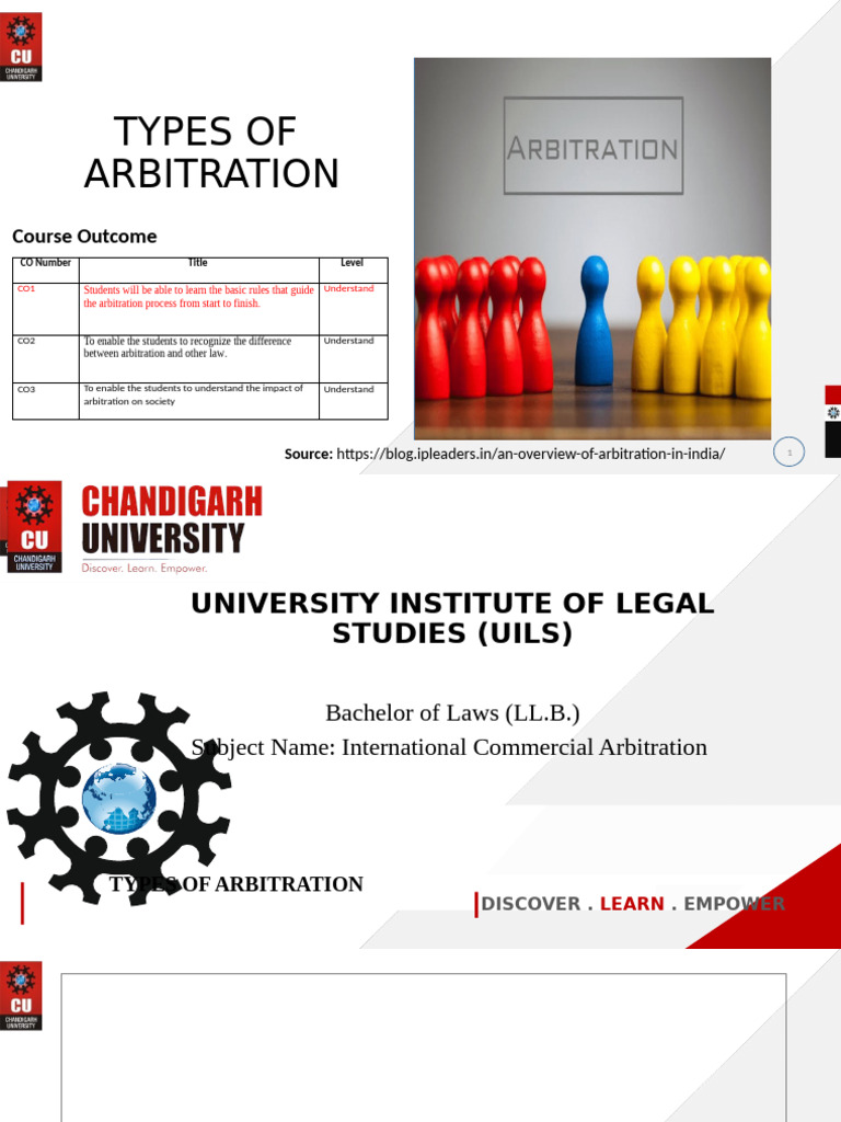 Types of Arbitration | PDF | Arbitration | Arbitral Tribunal