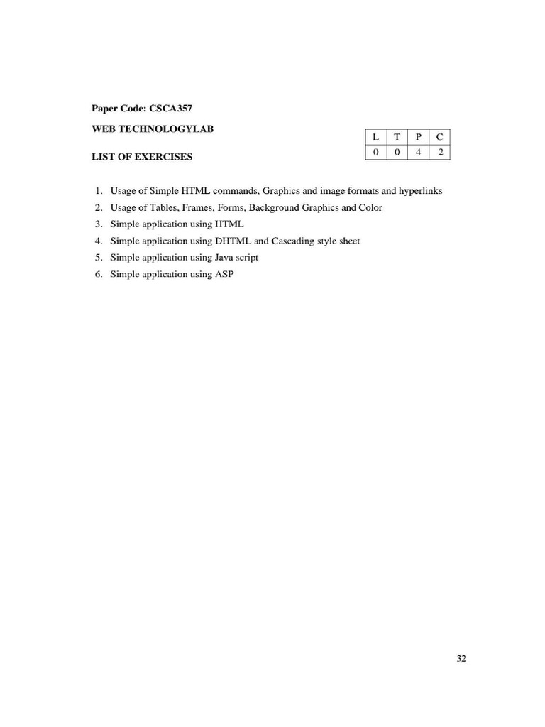5th Sem Syllabus | PDF