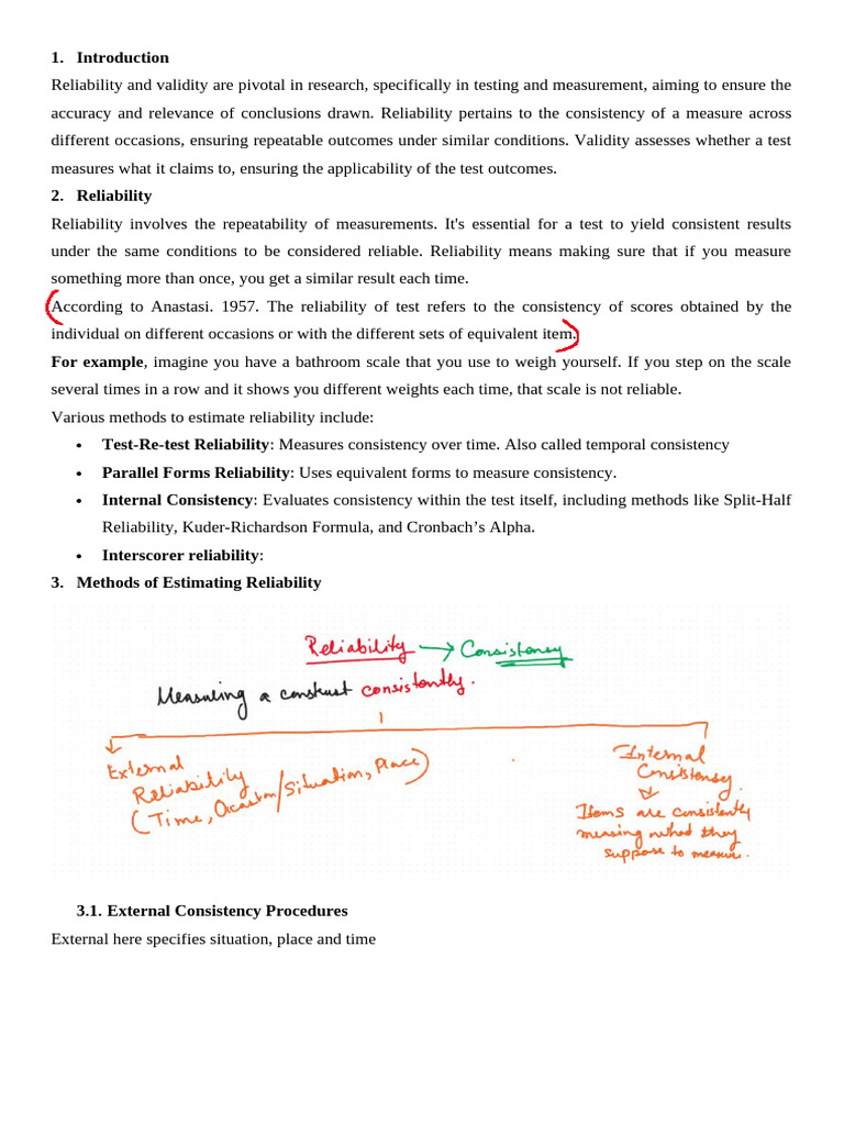 Understanding Reliability and Validity in Research | PDF | Validity ...