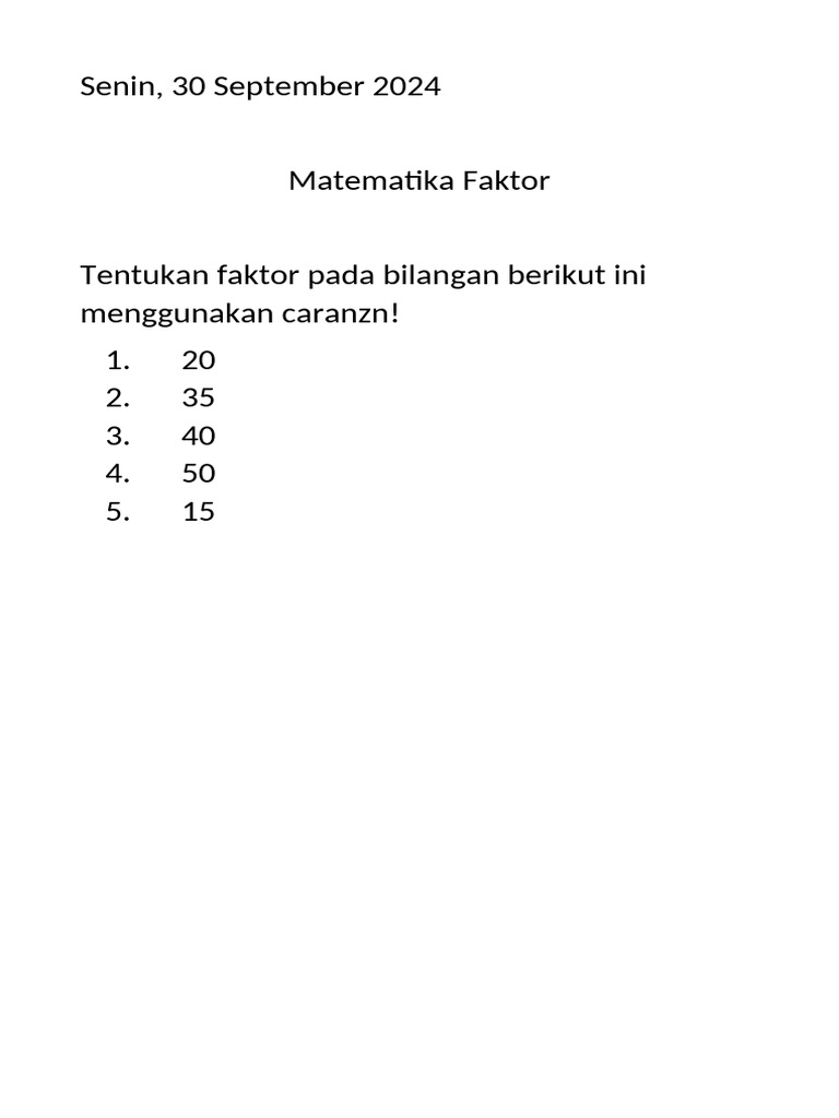 Faktor | PDF