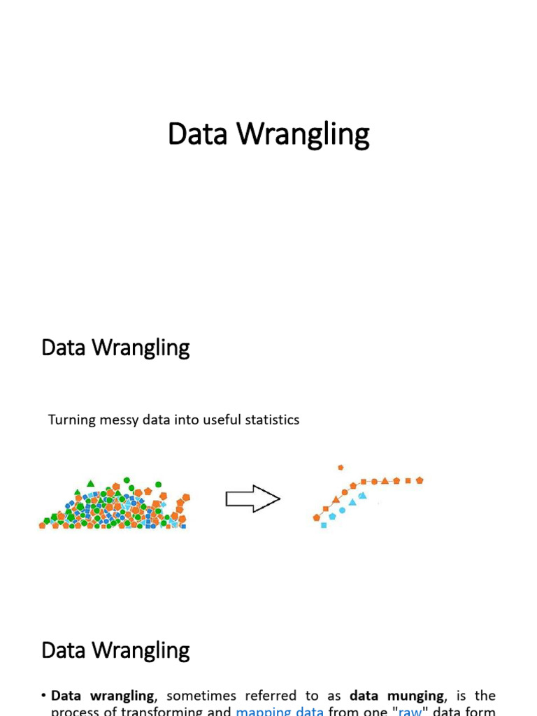 Data Wrangling | PDF