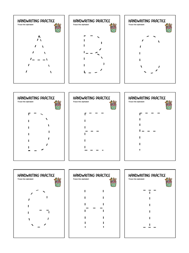 Alphabet Handwriting Practice Sheets | PDF