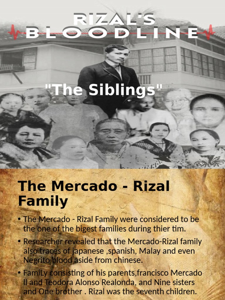 Mercado-Rizal Family Overview | PDF | Philippines | Spanish East Indies