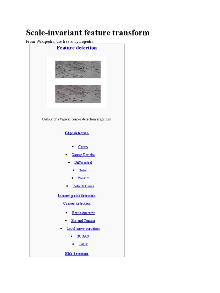 Scale-Invariant Feature Transform | PDF | Multidimensional Signal ...