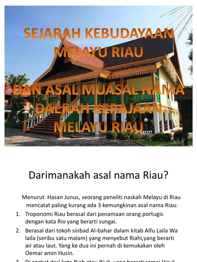 Sejarah Kebudayaan Melayu Riau | PDF
