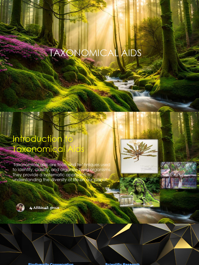 Understanding Taxonomical Aids | PDF | Taxonomy (Biology) | Phylogenetics